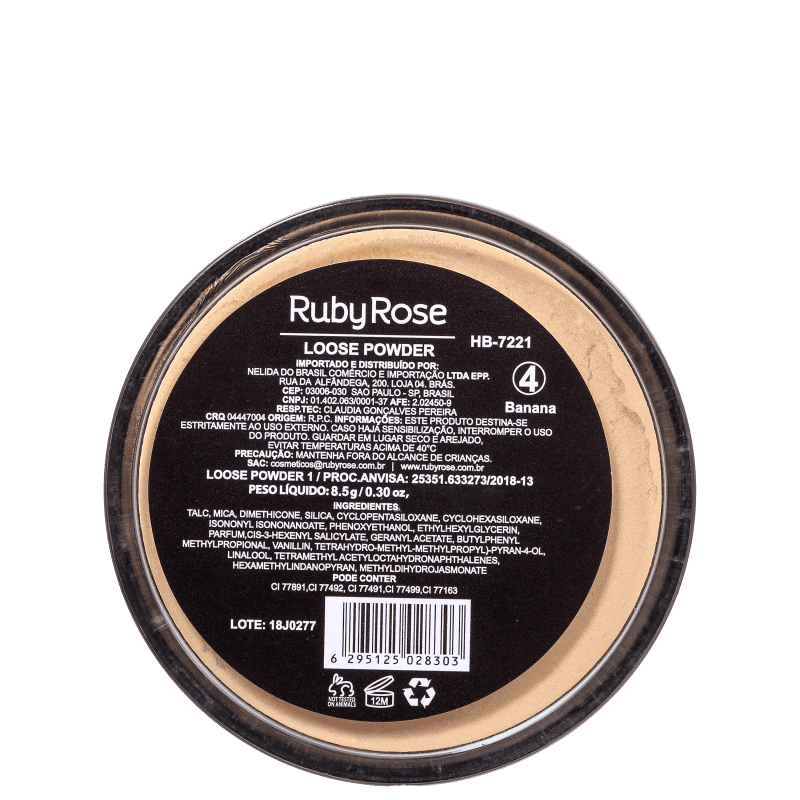 Pó Ruby Rose Matte Touch | Beleza na Web