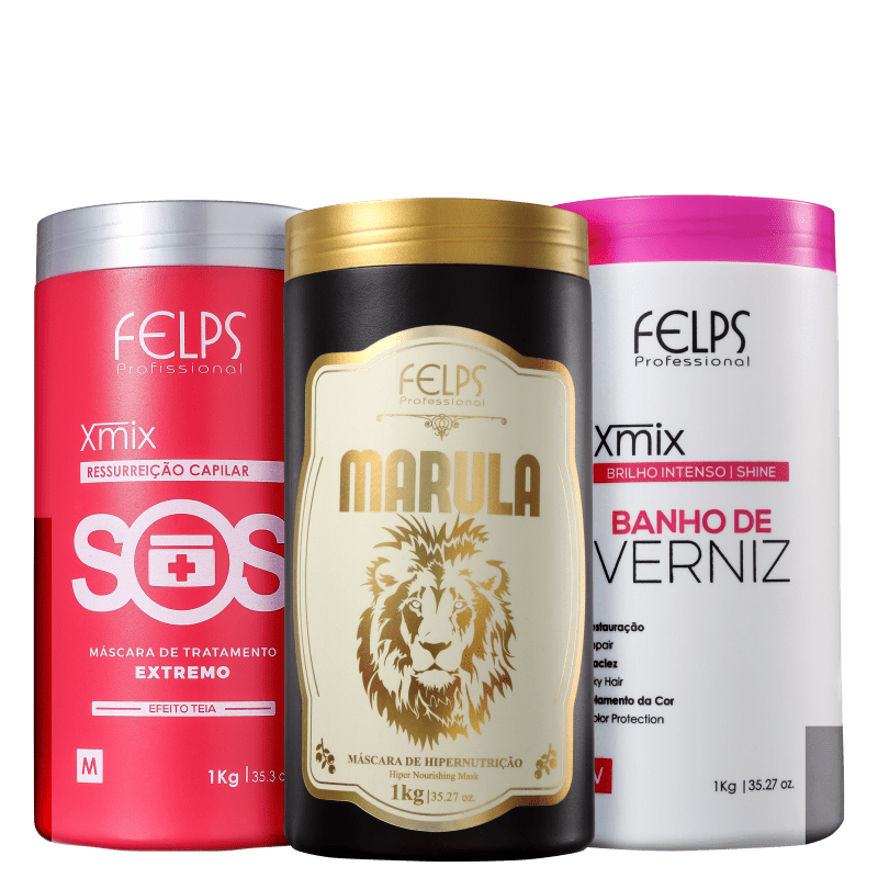 Kit Felps Trio Cronograma Capilar | Beleza na Web