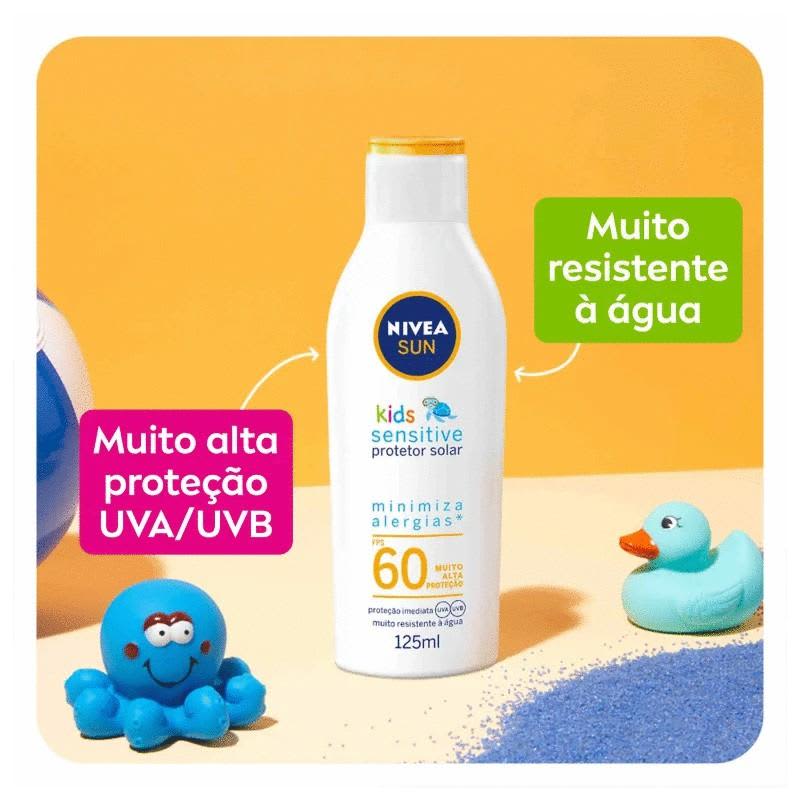 Protetor NIVEA SUN Babies & Kids Pele Sensível FPS 60 | Beleza na Web