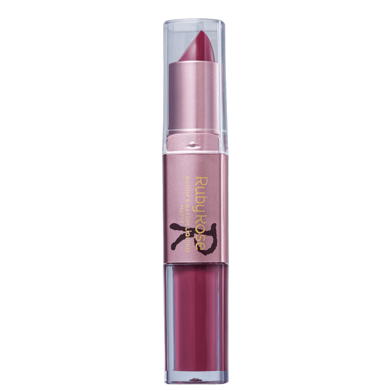 Batom Ruby Rose Duo Matte | Beleza na Web