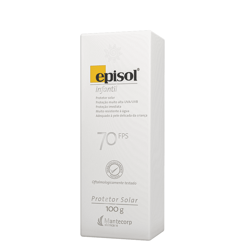 Protetor Solar Mantecorp Episol Infantil FPS 70 | Beleza na Web