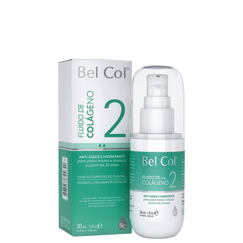 Loção Hidratante Bel Col Fluido de Colágeno 2 Facial | Beleza na Web