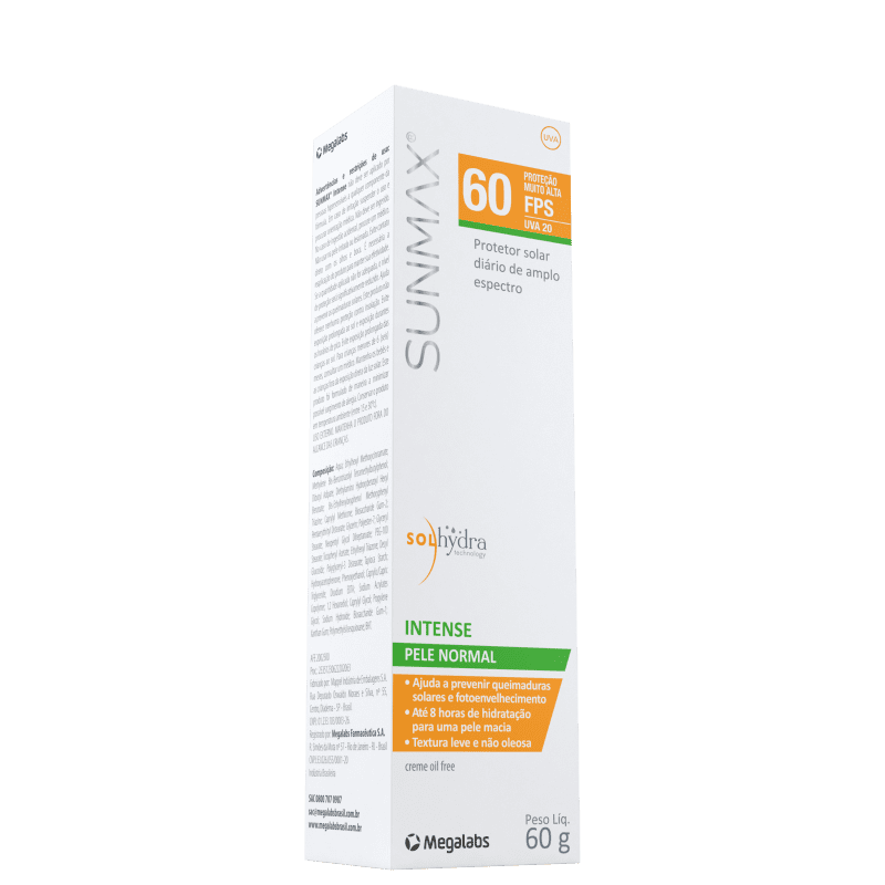 Sunmax Intense FPS60 Protetor Solar Facial 60g | Beleza na Web