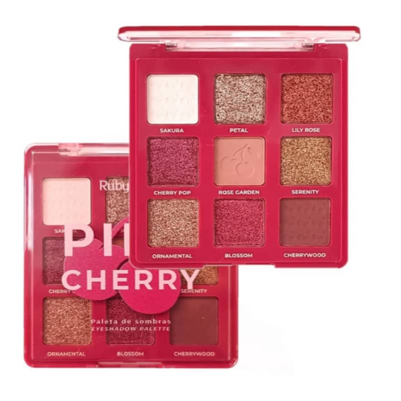 Paleta de Sombras Ruby Rose Pink Cherry | Beleza na Web