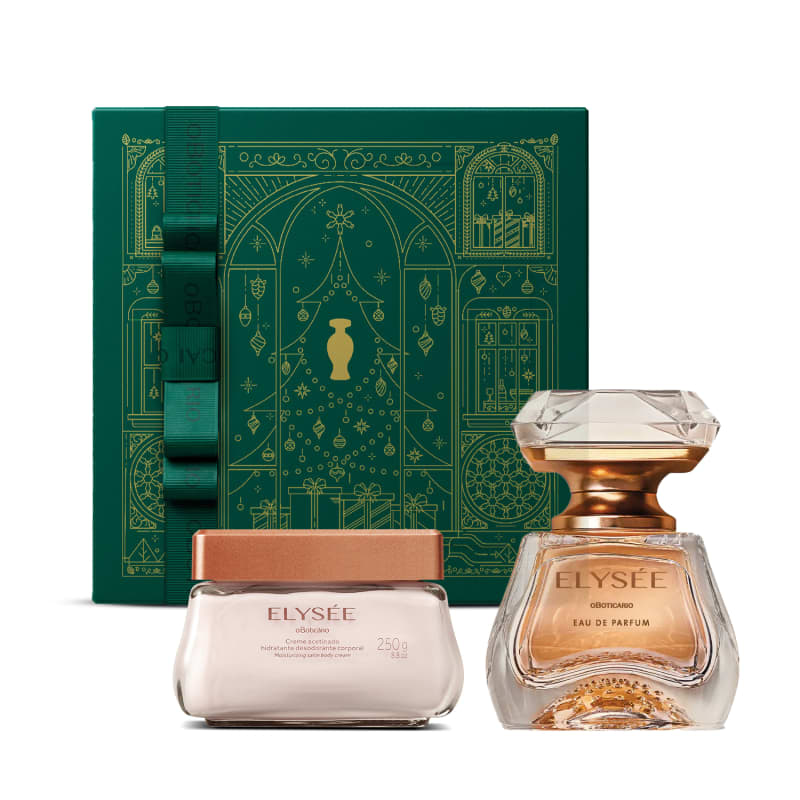 Combo Presente Elysée: Eau de Parfum 50ml + Creme Acetinado Hidratante ...