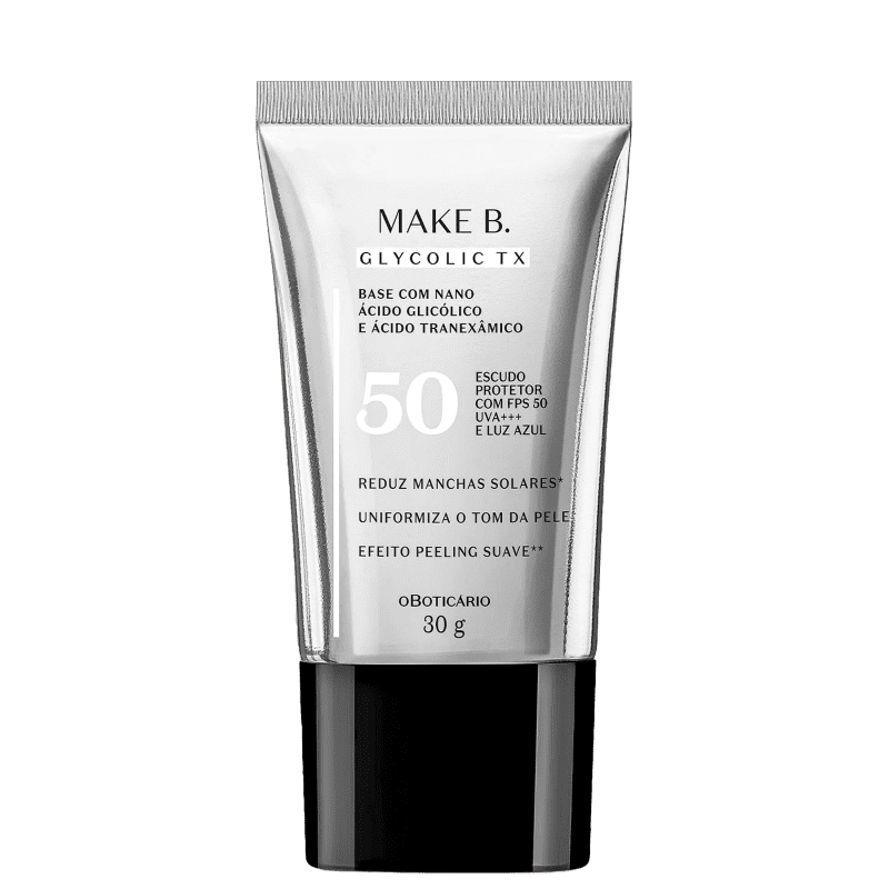 Base Líquida o Boticário Make B. Glycolic TX | Beleza na Web