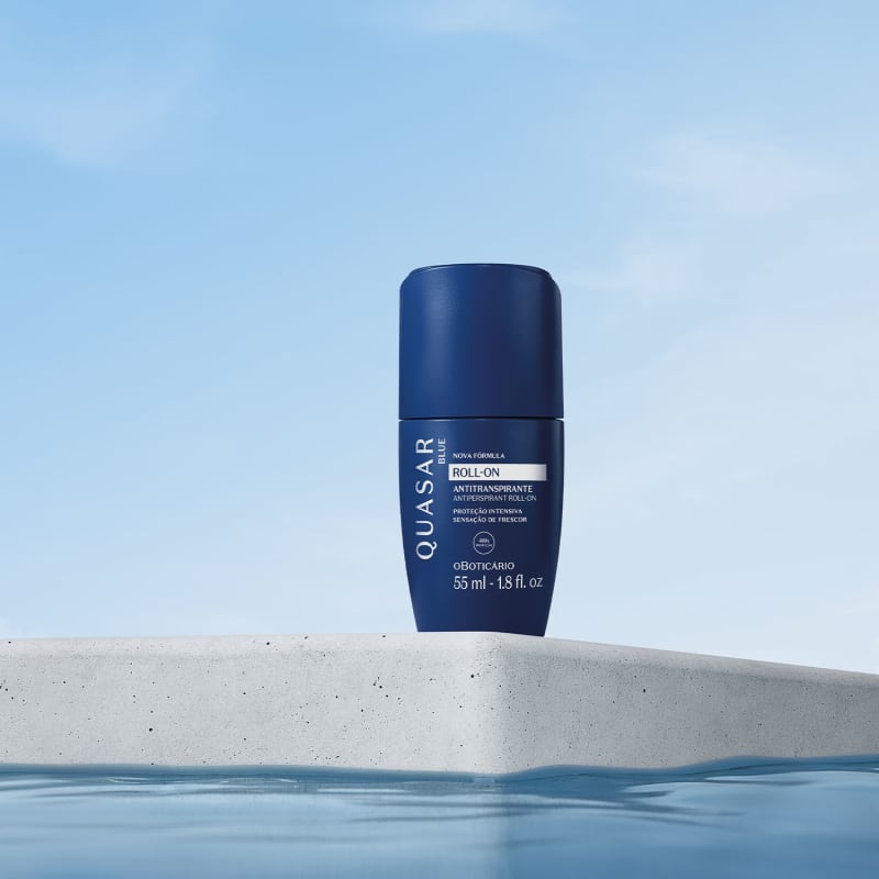 Antitranspirante Desodorante Quasar Blue o Boticário | Beleza na Web