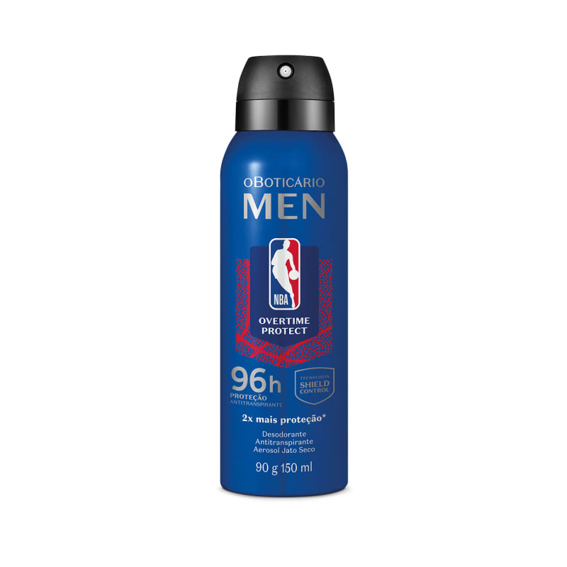Desodorante Antitranspirante Aerosol Jato Seco Men NBA 150ml | O Boticário