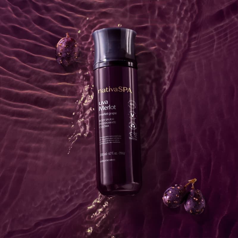 Body Splash Desodorante Colônia Nativa Spa Uva Merlot 200ml | O Boticário