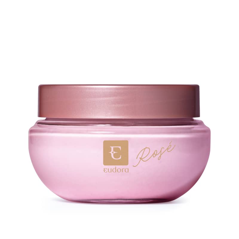 Creme Acetinado Desodorante Hidratante Corporal Eudora Rosé 250g | Eudora