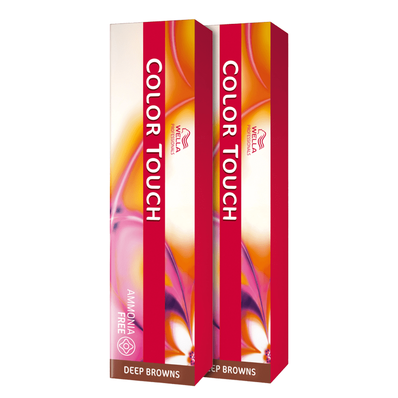 Kit Wella Professionals Color Touch 6/77 Louro Escuro Marrom Intenso ...