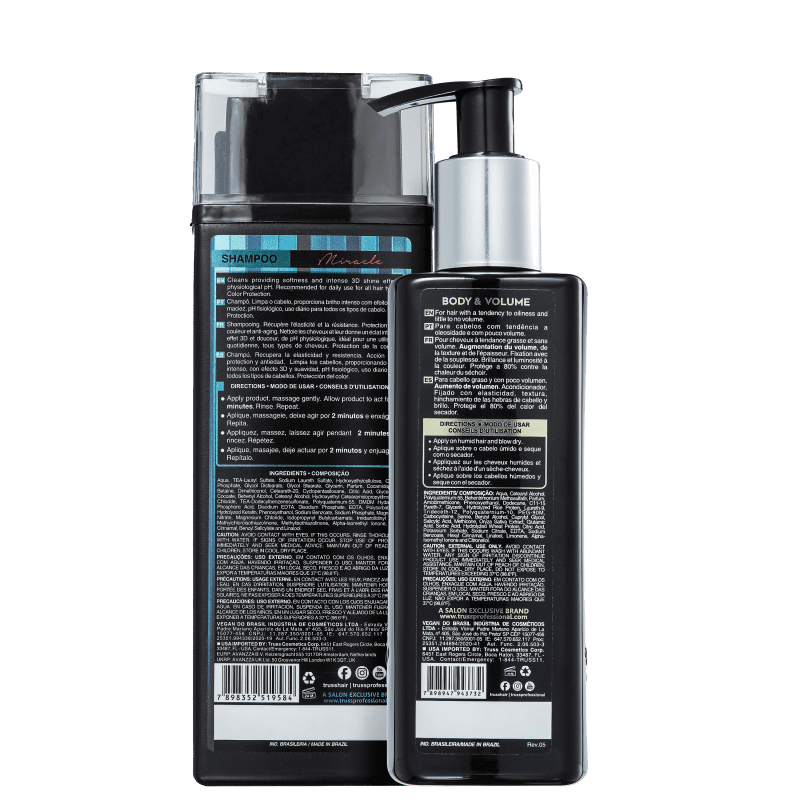 Kit TRUSS Miracle + Body & Volume | Beleza Na Web PRO PRO