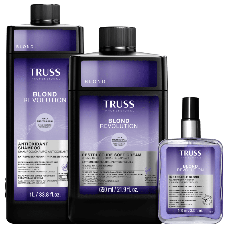 Kit TRUSS Blond Revolution Trio Treatment | Beleza Na Web PRO Pro