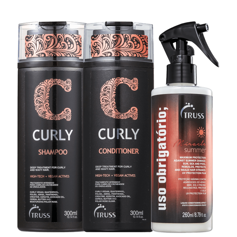 Kit TRUSS Curly & Miracle Summer Trio | Beleza na Web