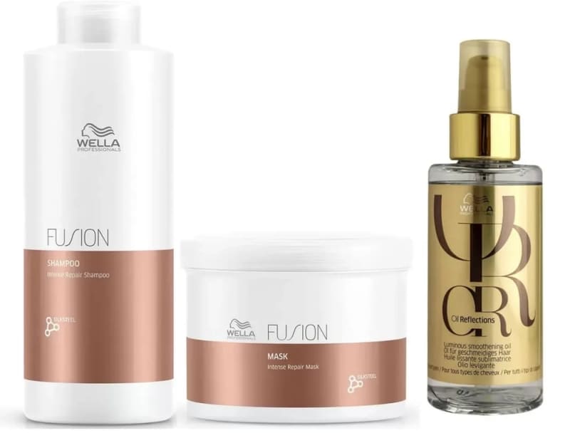Kit Wella Professionals Fusion + Oil Reflections Salão | Beleza Na Web