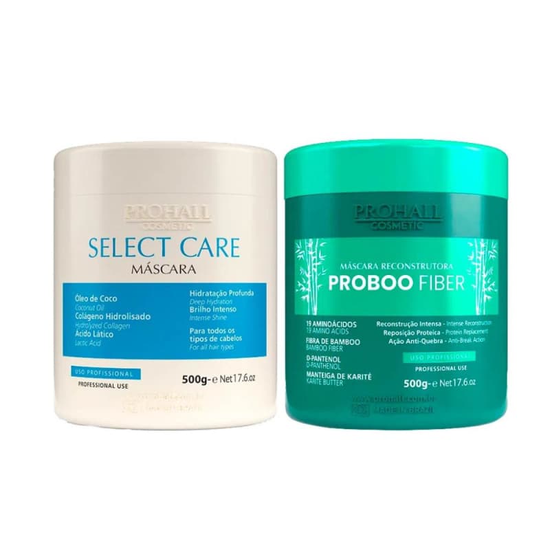 Kit Prohall Cosmetic Select Care + Proboo Fiber | Beleza Na Web