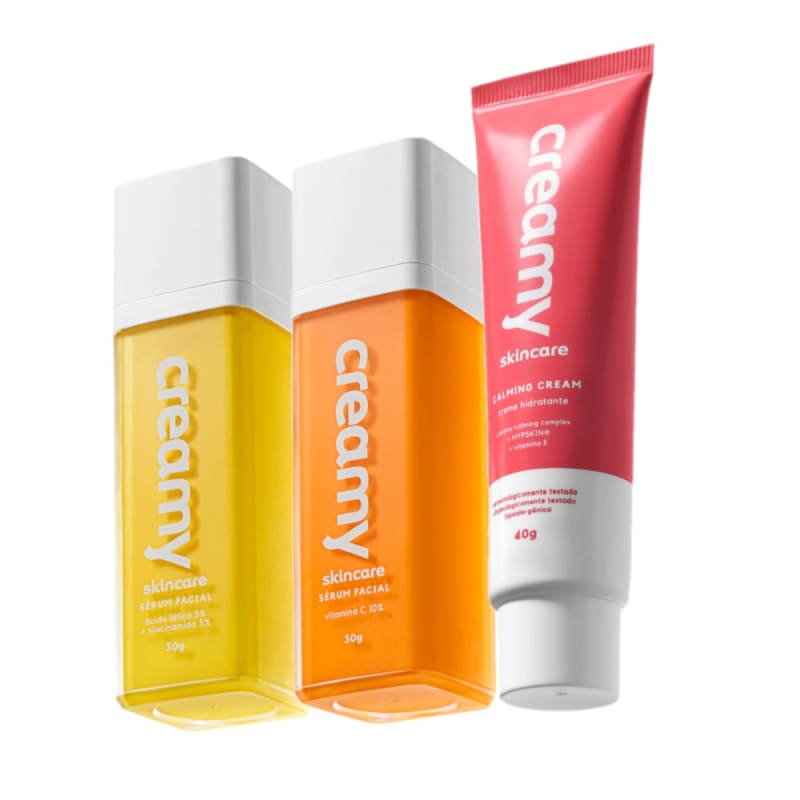 Kit Creamy Lático + Vitamina C + Calming Cream | Beleza na Web
