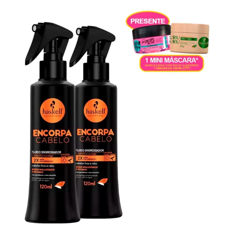 Kit Haskell Encorpa Cabelo - Fluído Engrossador | Beleza na Web