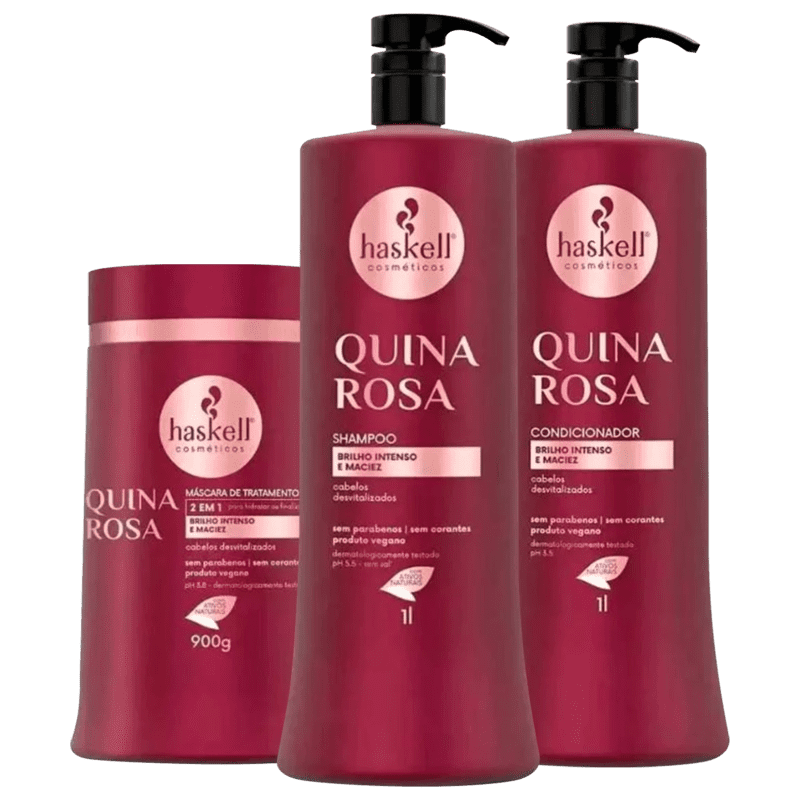 Kit Haskell Quina Rosa Super Trio | Beleza na Web