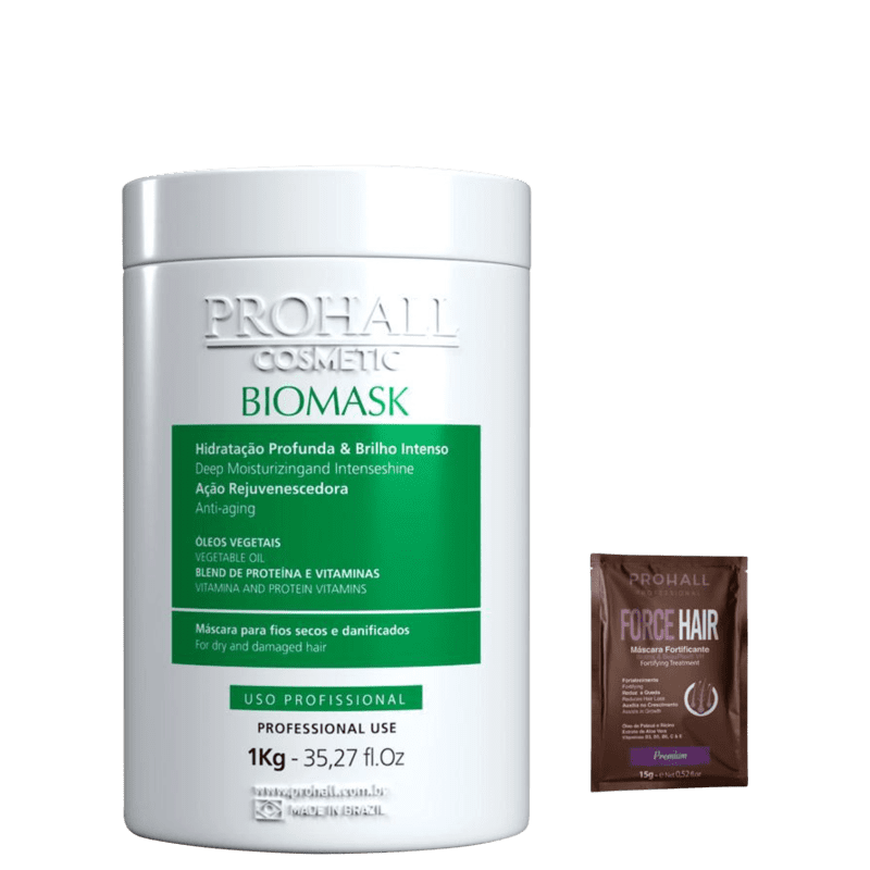 Kit Prohall Biomask + Amostra Force Hair | Beleza na Web