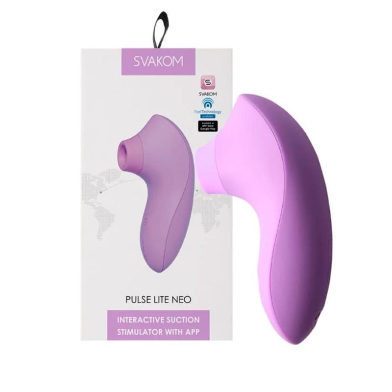 Vibrador e Estimulador Clitoriano Svakom Pulse Lite Neo Lilás | Beleza na Web