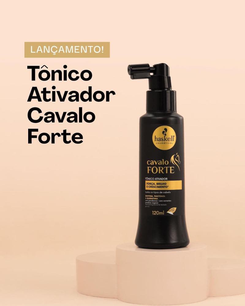Kit Haskell Cavalo Forte 500ml Shp/Cond/Másc/Complexo/Tônico