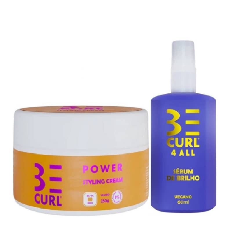 Creme de Nutrição Styling Cream Be Curl Power 250g e Sérum 60ml