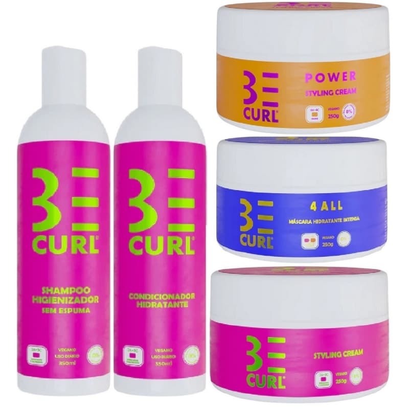Kit Be Curl Super Tratamento e Definição | Beleza na Web