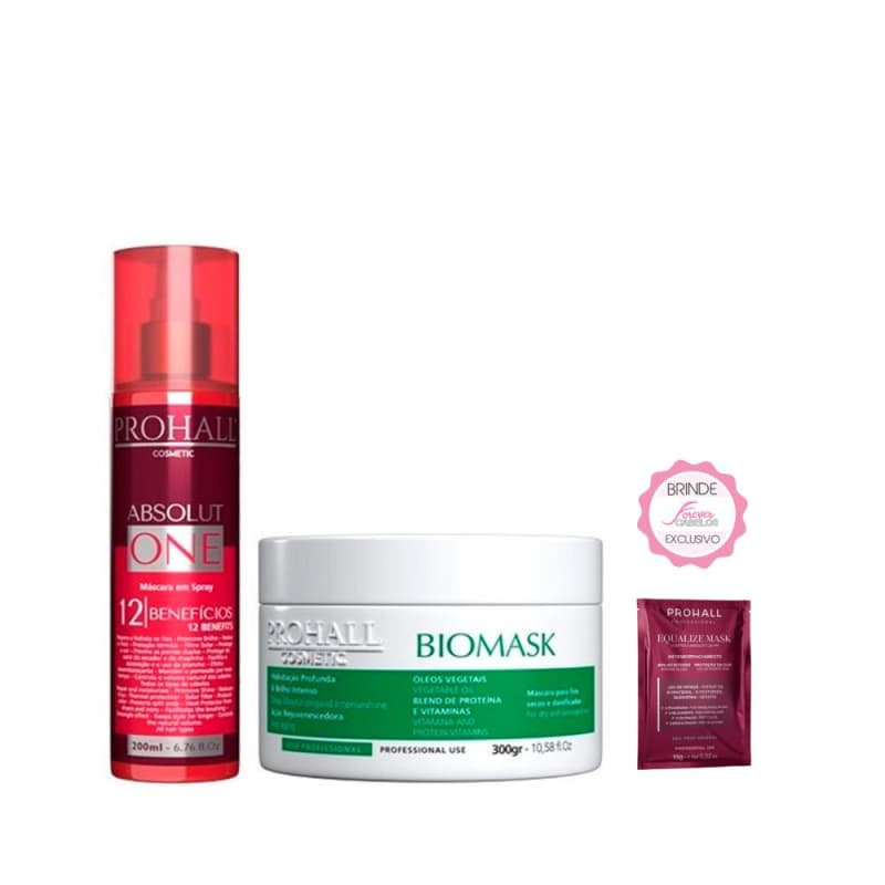 Prohall Kit Biomask 300g + Absolut One Spray 200ml