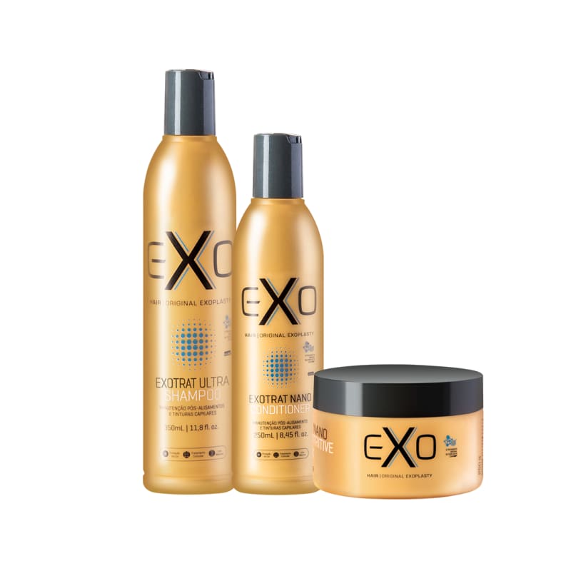 Kit Exo Hair Exotrat Nano Trio Treatment Nutritive | Beleza Na Web