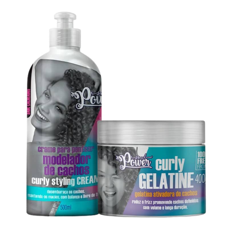 Kit Soul Power Styling Cream & Curly Gelatine | Beleza na Web