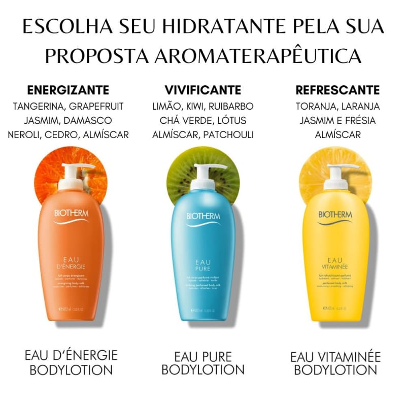 BIOTHERM Eau Pure Vivifying Body Milk - Hidratante Corporal Perfumado ...