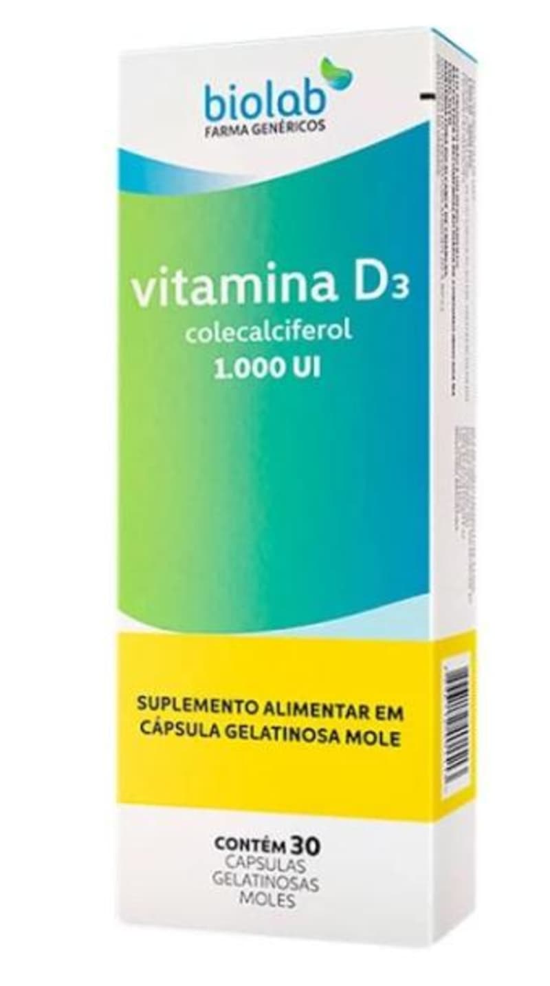 Vitamina D3 1.000 UI 30 caps Biolab