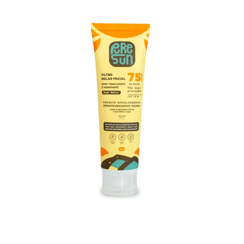 Protetor Solar Facial PureSun Dia a Dia 75+ - 50g (BEGE MEDIO)