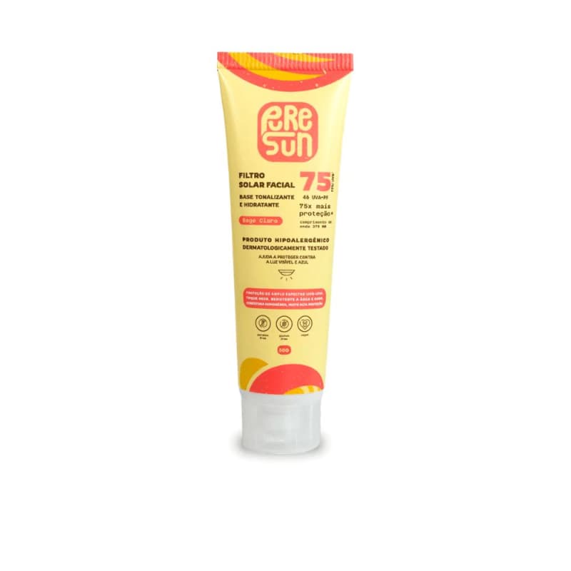 Protetor Solar Facial PureSun Dia a Dia 75+ - 50g (BEGE CLARO)