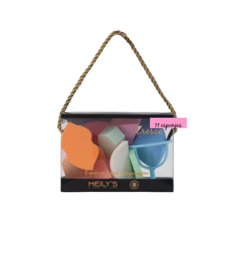 Kit Meily's Esponjas para Maquiagem + Suporte | Beleza na Web