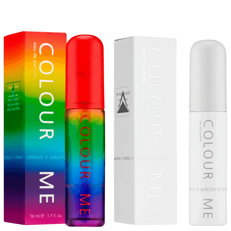 Kit Unissex Colour Me Colours 50ml e White 50ml Eau de Parfum