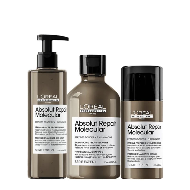 Kit L'Oréal Professionnel Absolut Repair Molecular Trio Sérum | Beleza na Web