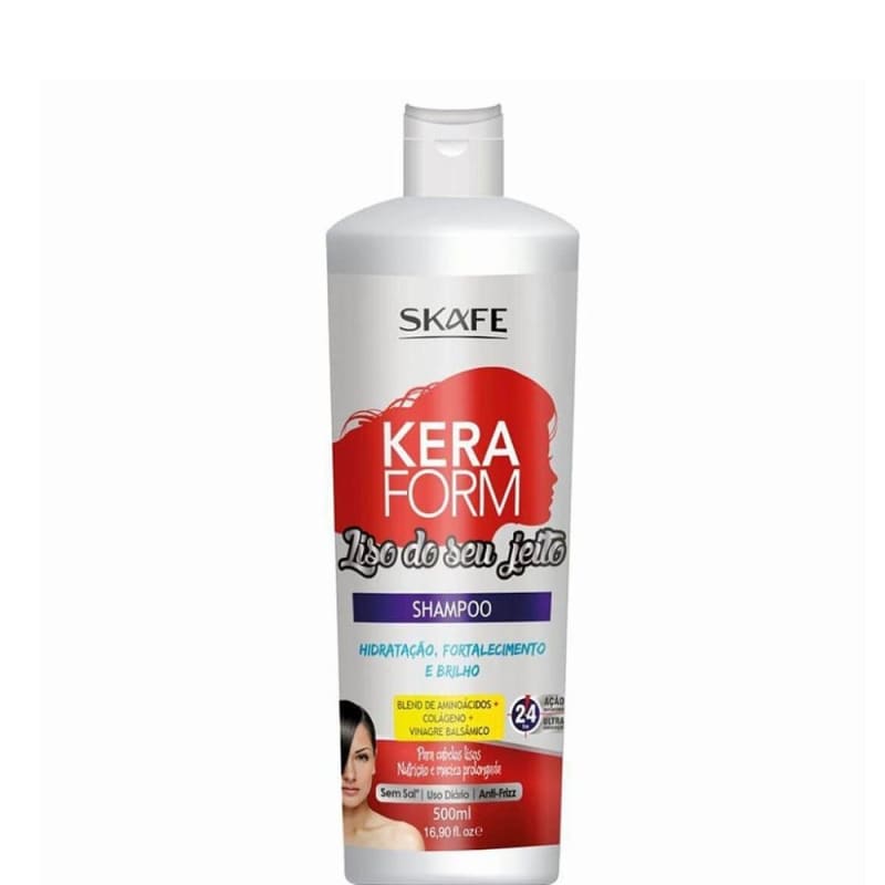 Skafe Keraform Liso do Seu Jeito Kit Completo 3 Produtos
