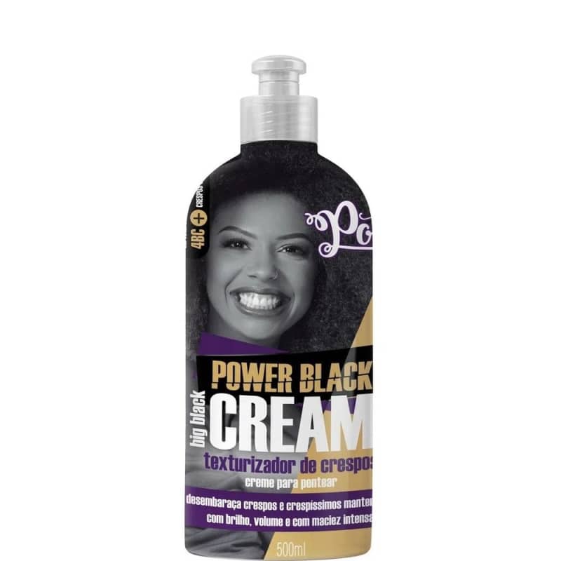 Soul Power Kit Completo Power Black Cabelos Crespos 4 Produtos