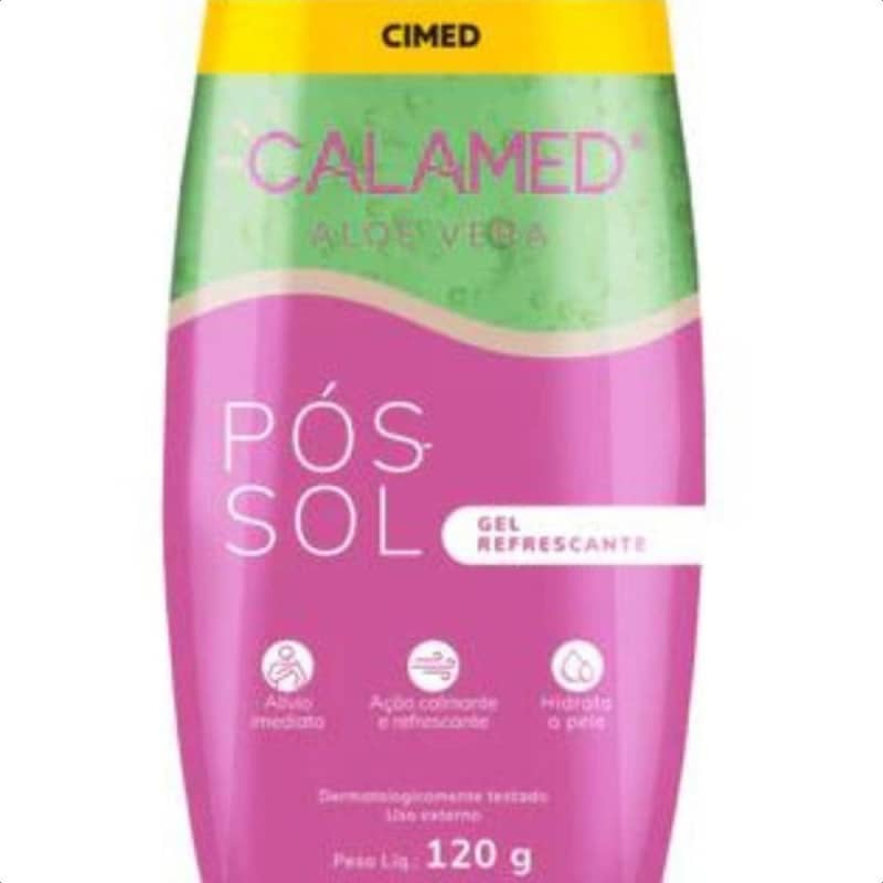 Pós Sol Loção Com Aloe Vera Refrescante Calamed - 120ml