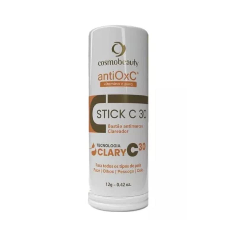 Cosmobeauty Clareador Clary Stick 30 Vitamina C Bastão 12g - Normal