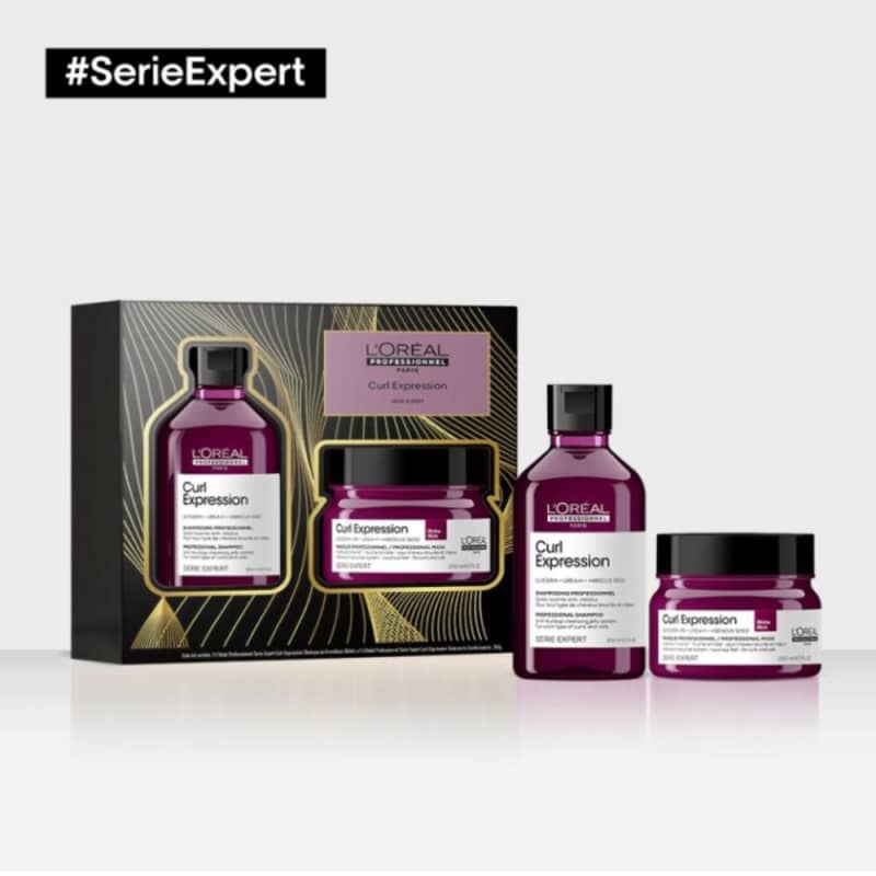 KIT LOREAL CURL EXPRESSION SHAMPOO 300 ML + MASCARA 250 GR