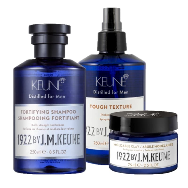 Kit Keune 1922 by J. M. Keune Fortifiant Tough Texture Clay (3 Produtos)