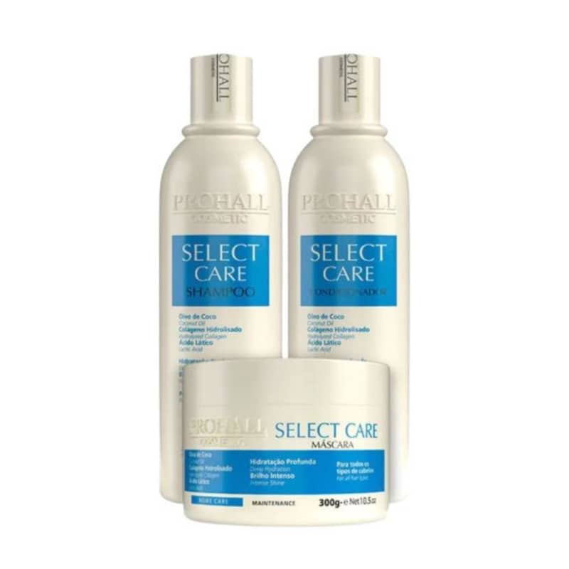 Kit Completo Home Care Pós Progressiva Select Care Prohall 3x300ml