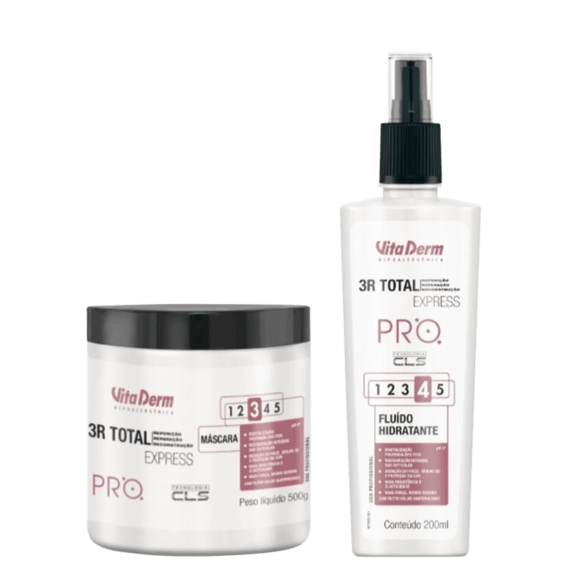 Kit Vita Derm 3R Total Express | Beleza na Web