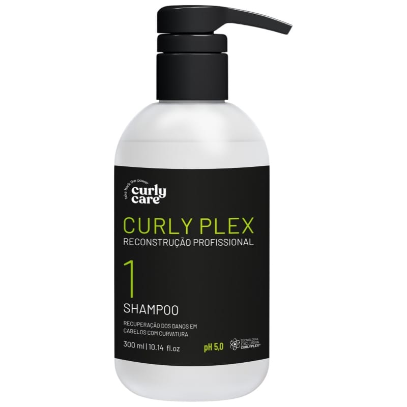 Shampoo Curly Care Curly Plex Reconstrução Profissional 300ml | Beleza ...
