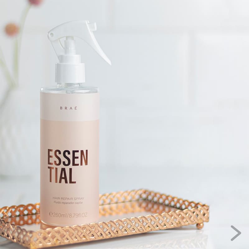 Kit Braé Essential Shampoo Condicionador Hair Spray Máscara e Blooming Rose Perfume para Cabelo ...