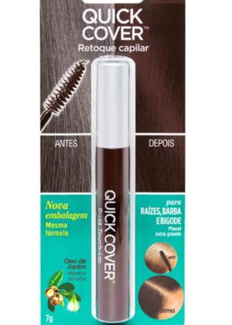 Retoque Capilar Quick Cover Cor Castanho Escuro -Kiss New York