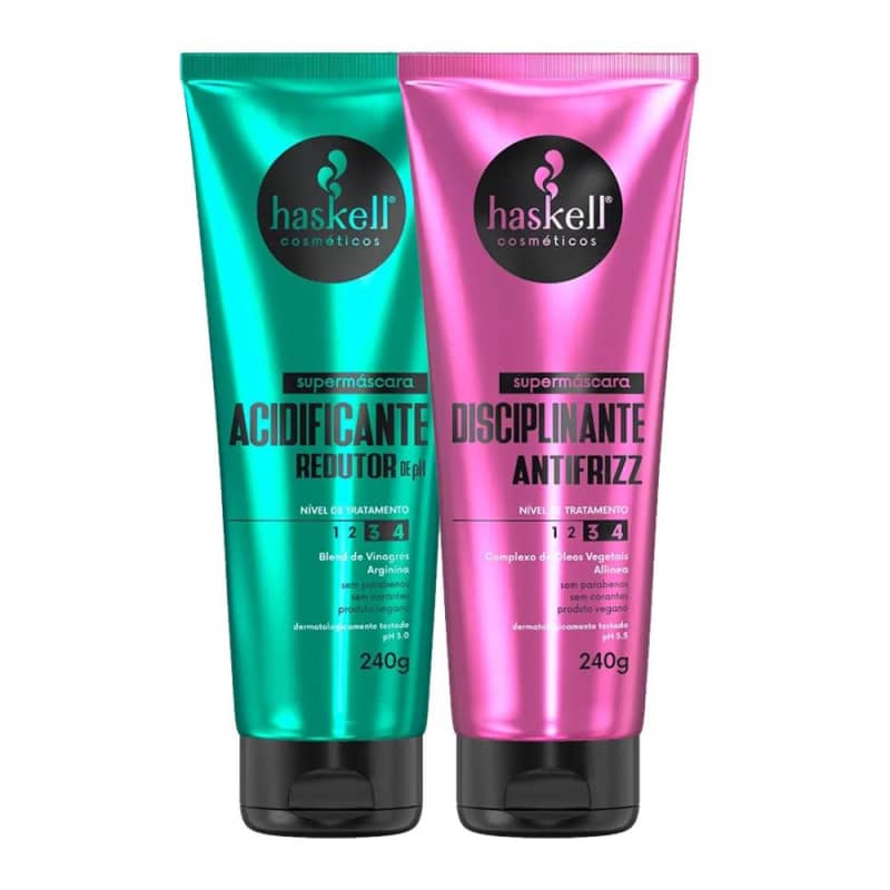 Kit Haskell Super Máscara Acidificante Redutor de PH + Supermáscara ...